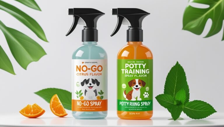 Dog Potty Spray Set Review With No-Go and dog potty training spray
